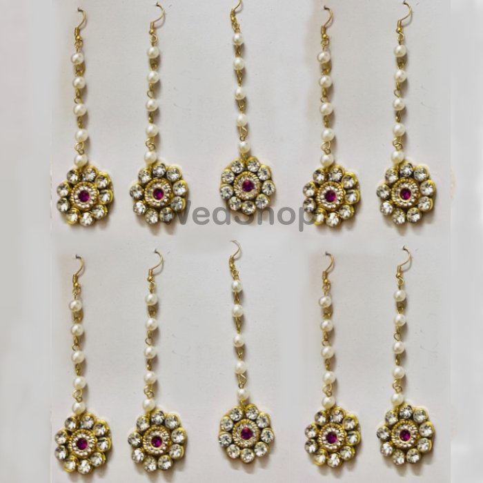 Maang Tikka – Stone Design for Wedding | Haldi | Mehandi Giveaways ...